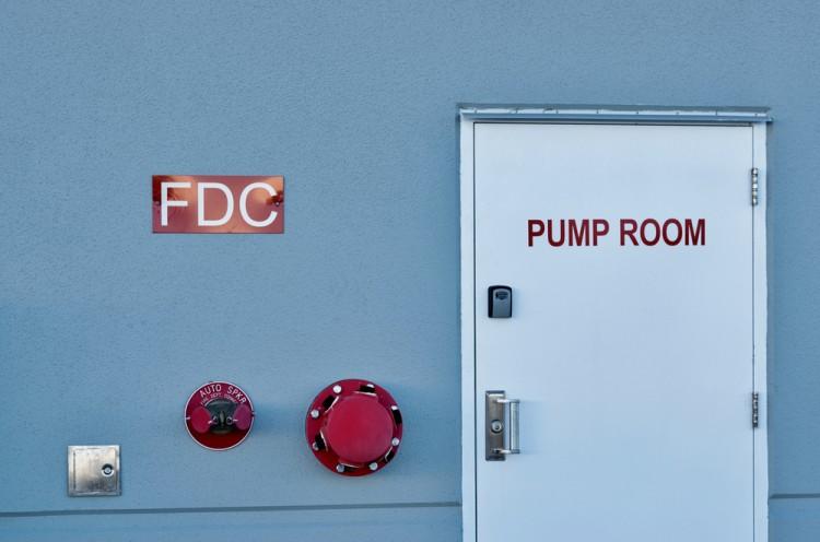 Fire pump room